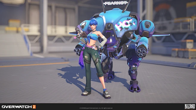Overwatch 2 : D.VA - FEARLESS (LE SSERAFIM Collaboration Skin)-花瓣网