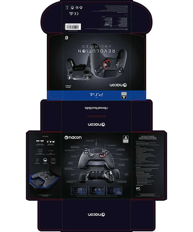Gaming controller esport playstation revolution Nacon Packaging ...