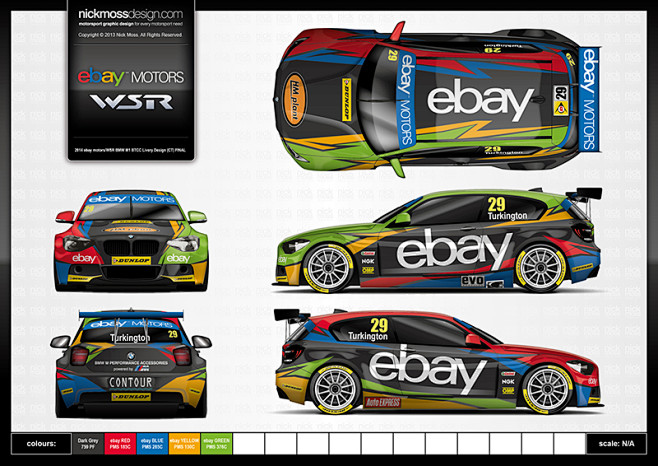 ebay racing BMW M1 - 2014 BTCC Livery Design FINAL (CT)