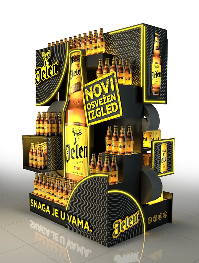 beer bolpacic design Display imprerssive display jelen pos POS Display ...