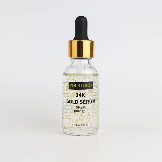 24k Gold Face Serum Private Label Anti Aging Whitening Face Skin Care ...
