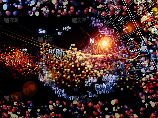 化学元素背景-花瓣网