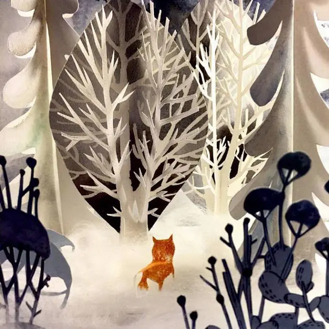 Kelly Pousette | 充满童话色彩的剪纸 -花瓣网