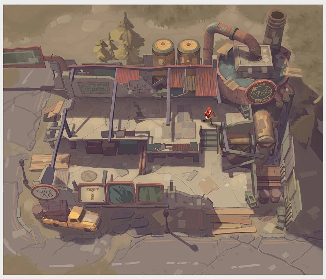 Survival Game layout paint over, Nigel Goh : Survival Game layout paint ...