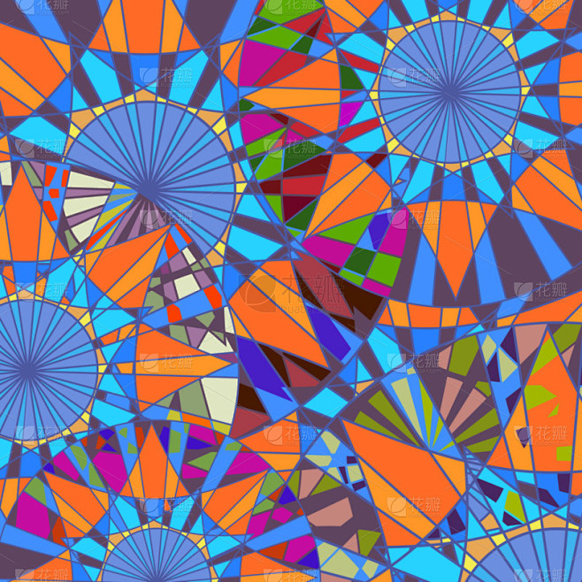 图案的彩色圆，益智