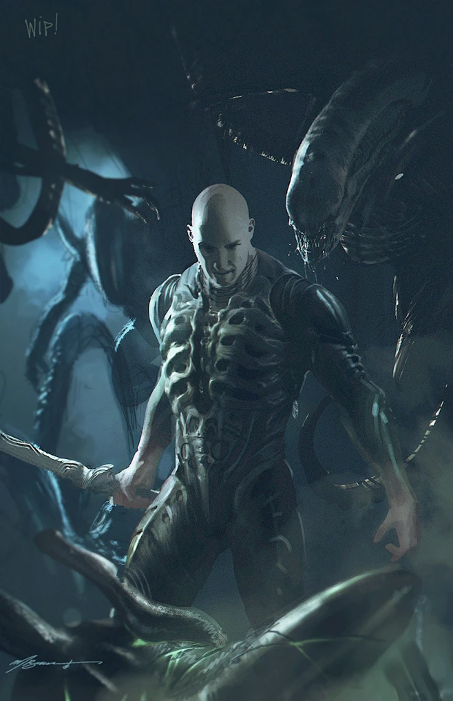 WIP! Alien Covenant / Prometheus Fan art!, Michael Broussard : WIP ...