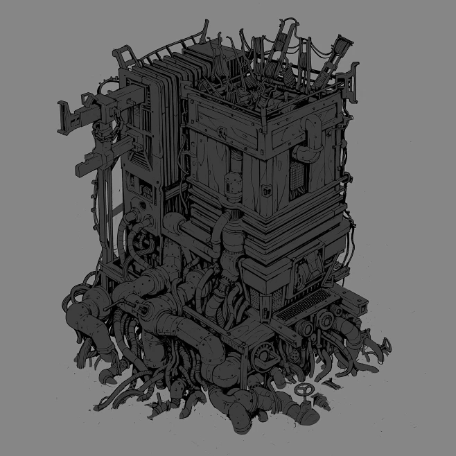 Concepts of a steam engine with electric transformers.-花瓣网