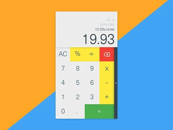 43 Calculator App UI Design for Inspiration : Here we present a ...