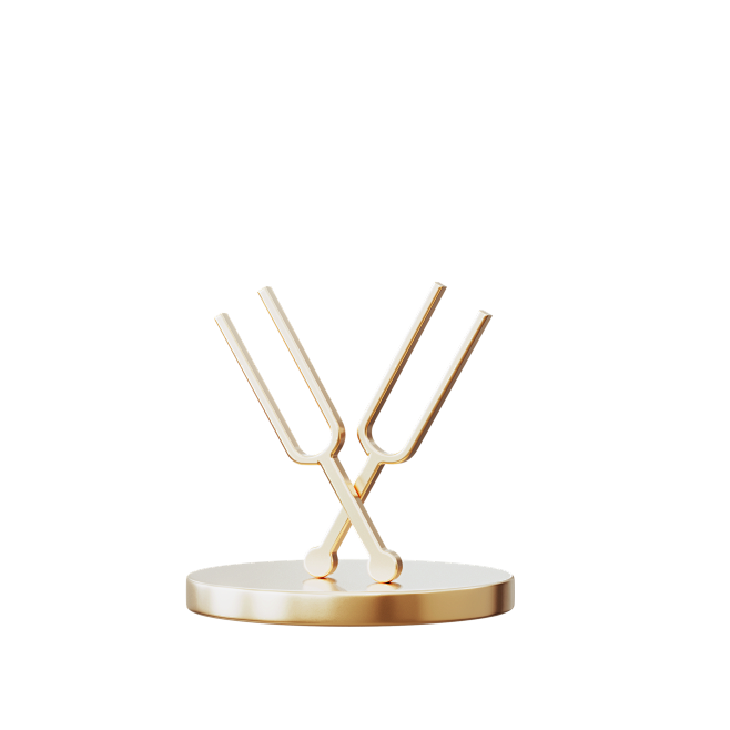 音叉 金属字 立体字 icon