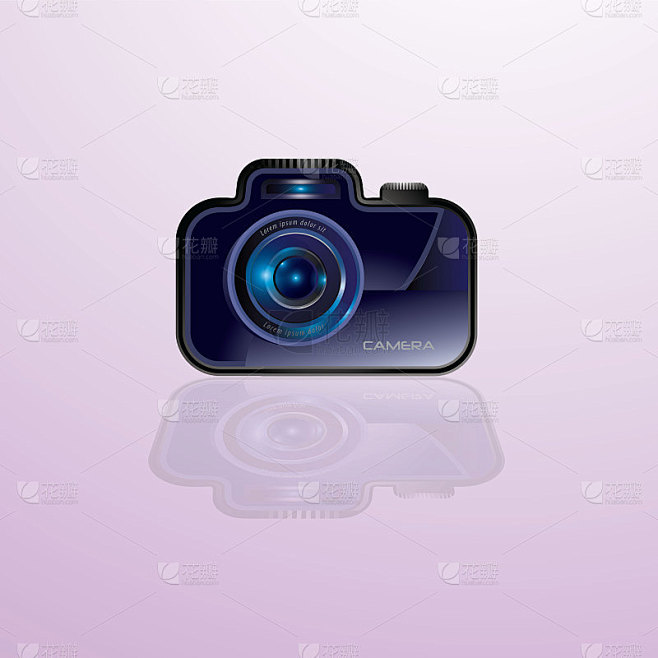 Realistic camera vector design