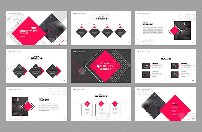 presentation layout design template and use for br