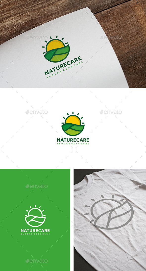 Nature Care Logo - Nature Logo TemplatesNature Care Logo - Nature Logo ...