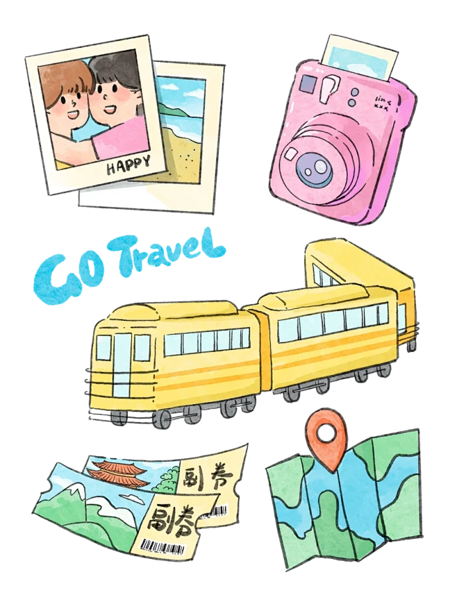 SC011|夏日旅行贴纸萌翻了！ - 小红书-花瓣网