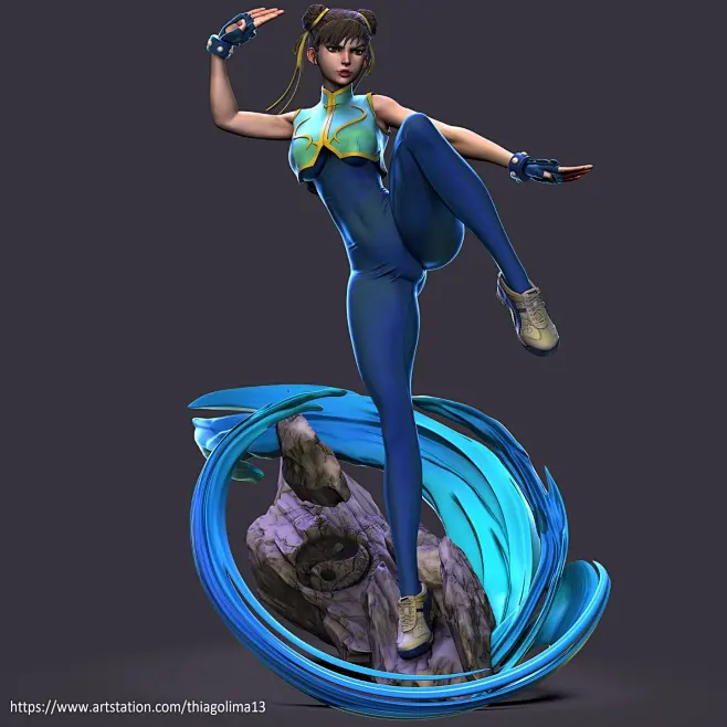 A站春丽合辑3-CG角色-微元素 - Element3ds.com!-花瓣网