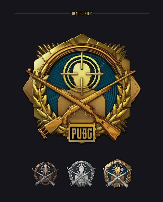 3D 3d modeling 3dsmax Battlegrounds gamedesign Marmoset pubg emblem ...