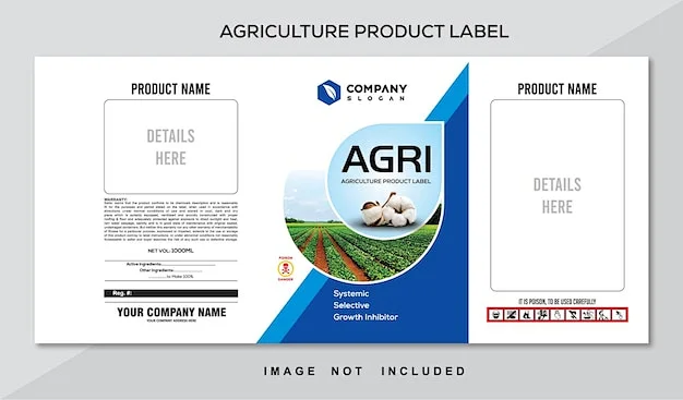 Agricultural Pesticides label design Agriculture product label for ...