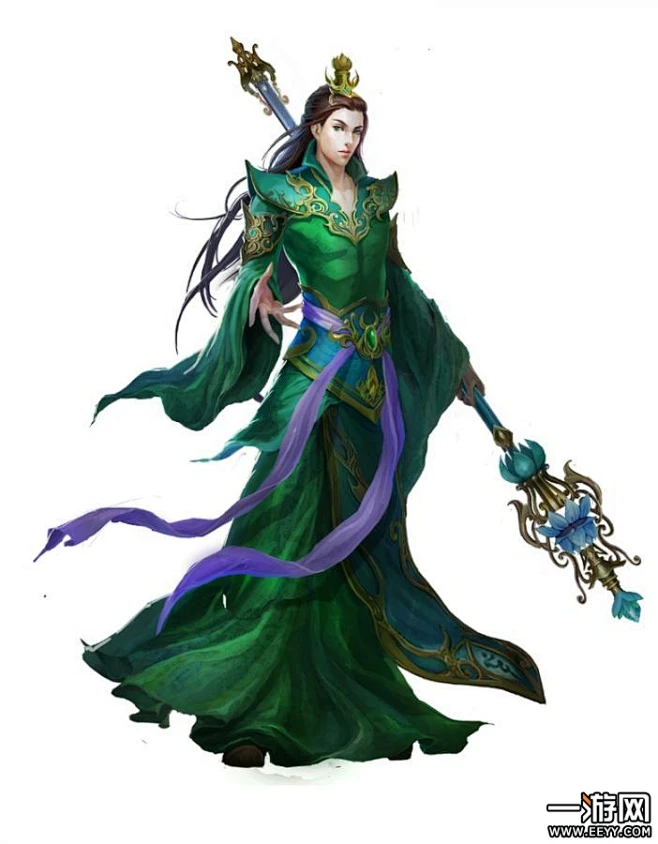 《仙风道》精美人物原画欣赏_游戏原图_ 网页游戏图片_原画图片素材-花瓣网