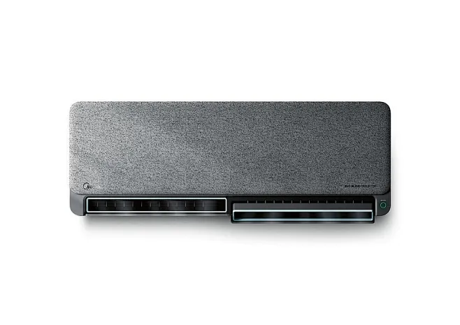 This may contain: the back side of a silver electronic device with an ...