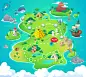 board game Game Map GUI Interface Island Island Map map Map for game ...