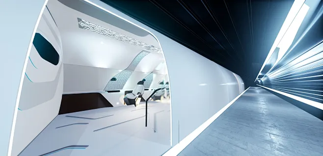 Virgin Hyperloop One Prototype Interior Design-花瓣网