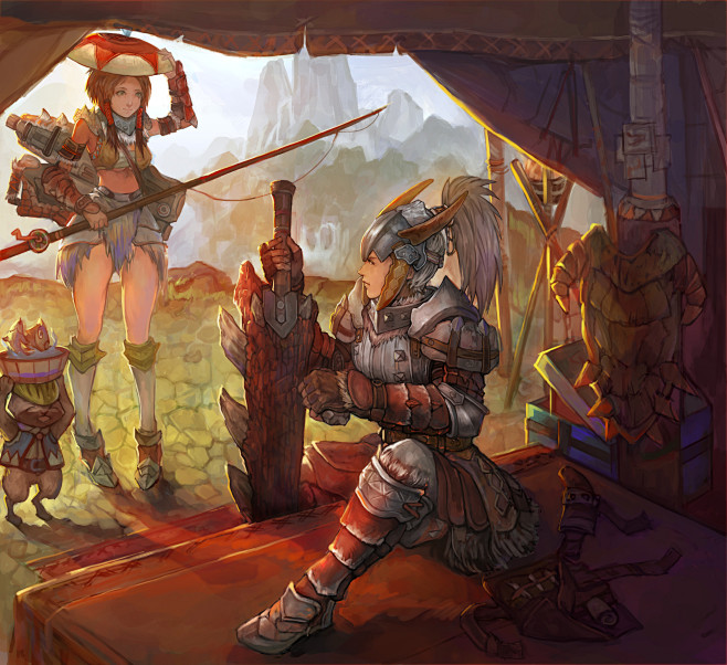 怪物猎人 猎人日常 MHP3 钓鱼