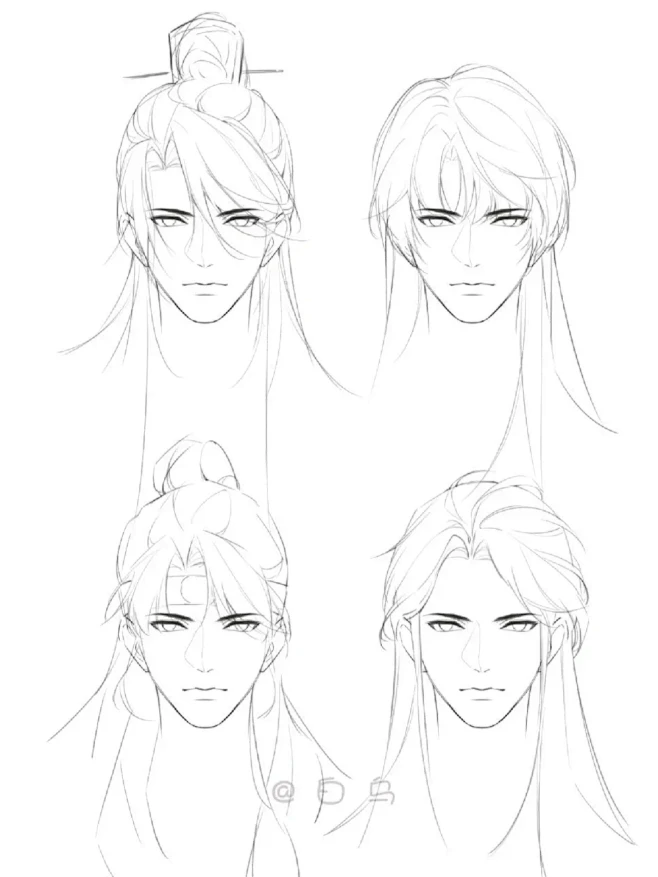 |古风男头发型|-花瓣网