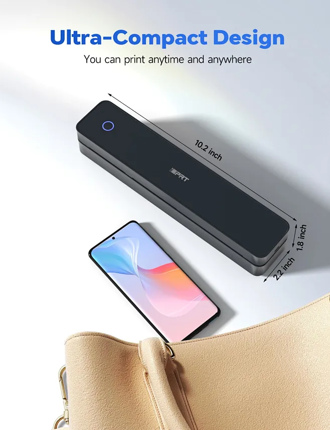 Amazon.com: Portable Thermal Printer for Travel - 300DPI Mobile Inkless ...