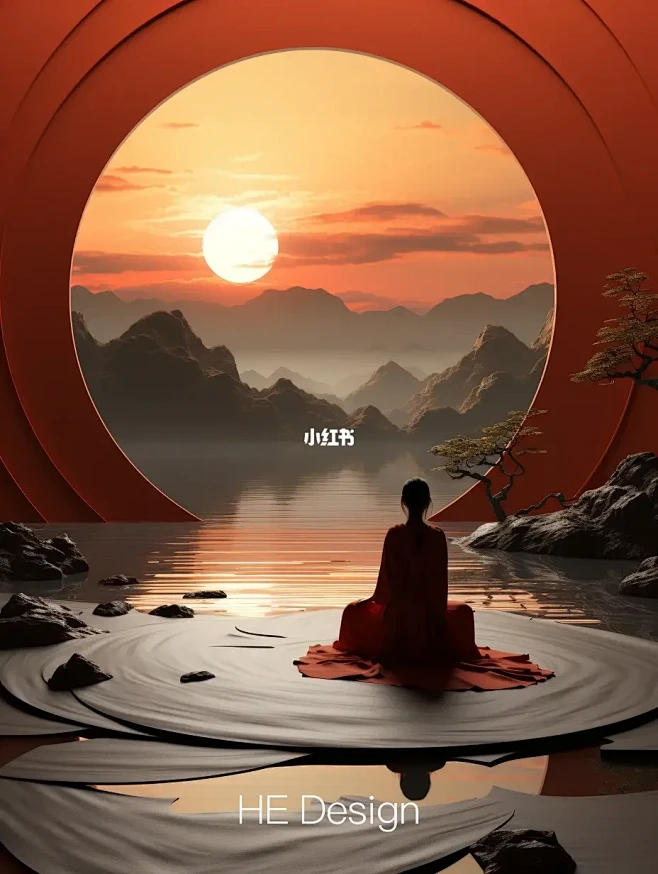 Midjourney 咒语·禅｜修心 花瓣网 