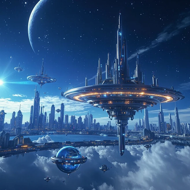 flux-未来世界-LoRA-科技与传统碰撞-LiblibAI-花瓣网