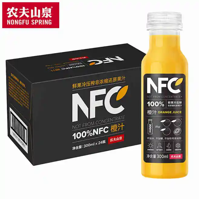 农夫山泉100%NFC橙汁24瓶整箱常温鲜榨果汁纯果蔬即饮品休闲饮料-tmall.com天猫图片_包装设计（パッケージデザイン）图片素材-花瓣网