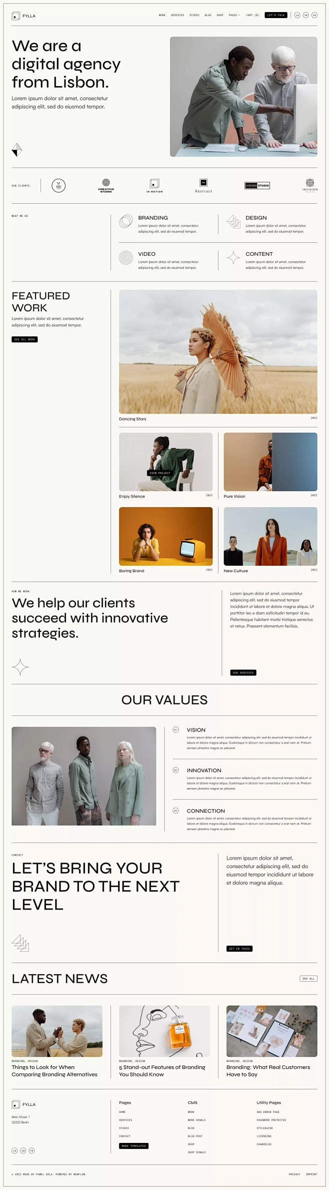 This contains an image of: Fylla - Agency HTML5 Responsive Website ...