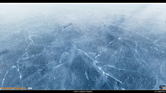 写实材质 ·【冰面/雪地】-花瓣网|陪你做生活的设计师 | 蓝色冰裂冰块冰纹水纹-王琨-3