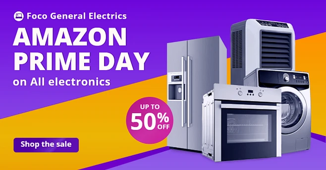 Purple Ellipse Element Simple Amazon Prime Day Electronics Sale ...