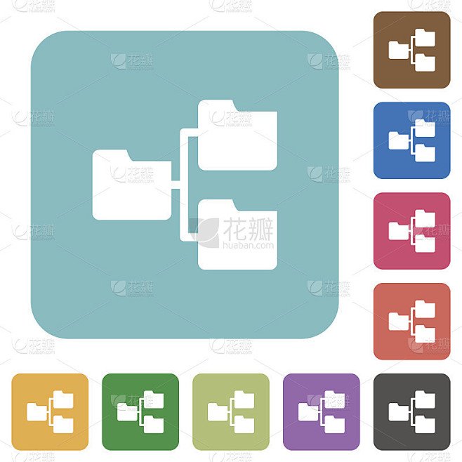 平面共享文件夹图标