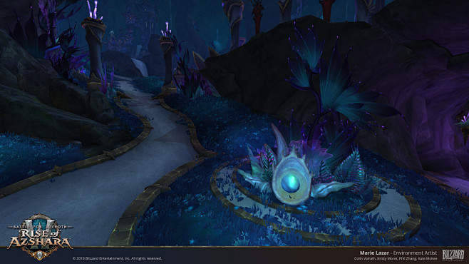Rise of Azshara - World of Warcraft - Deepsea assets, Marie Lazar : The ...