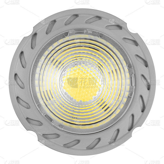 灯泡LED隔离在白色背景