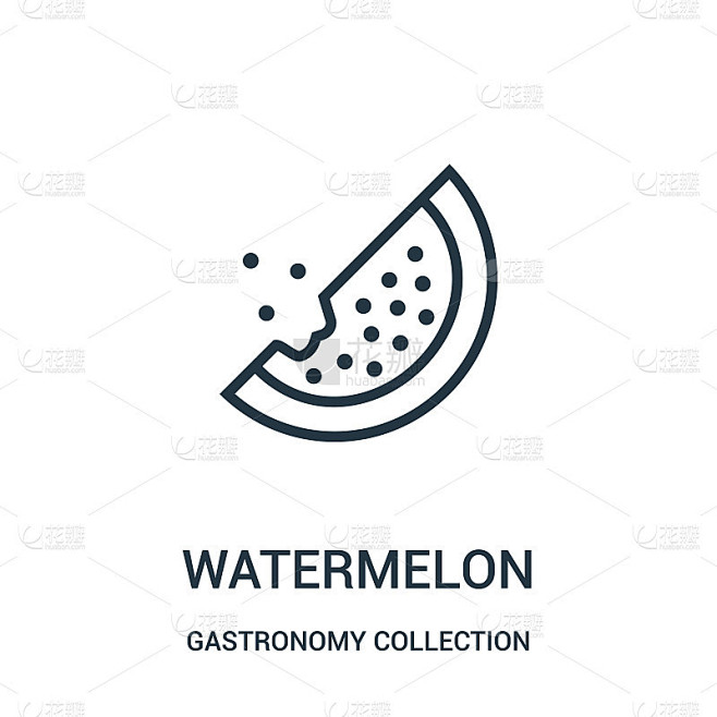 watermelon icon vector from gastronomy collection