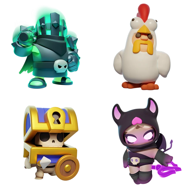 Choose your favourite Season 3 Clash Mini Skin! (Skeleton King ...