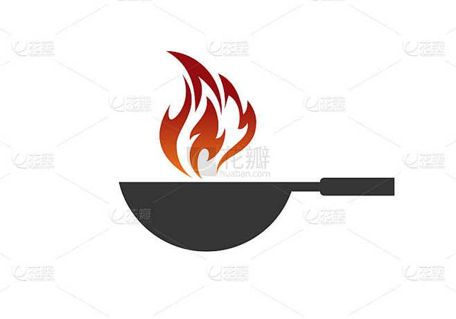 炒锅logo设计模板