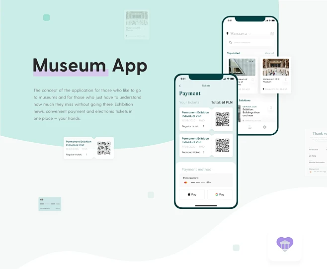 Mobile app museum app UI ui design ux UX design app app design applica-花瓣网
