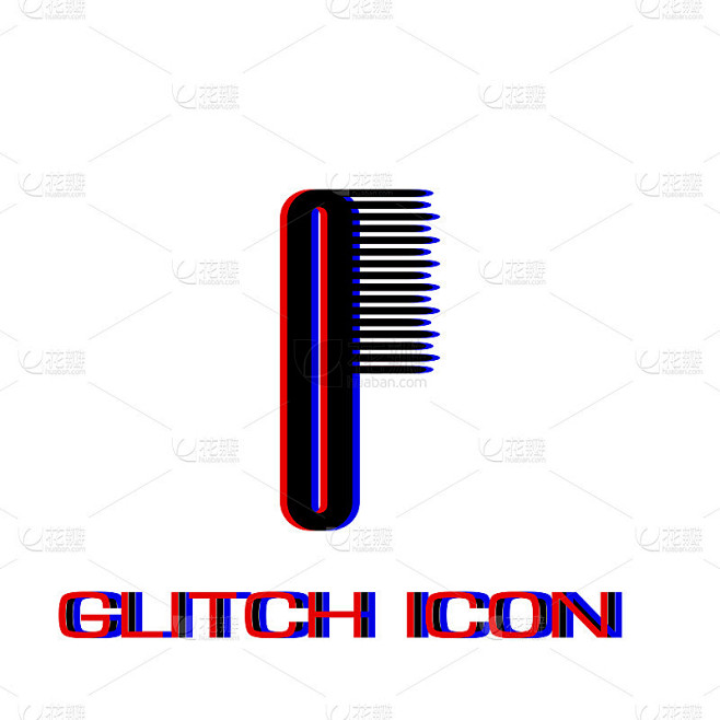 Comb icon flat.