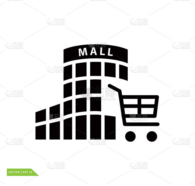 建筑商场图标矢量标志设计模板素材-花瓣网