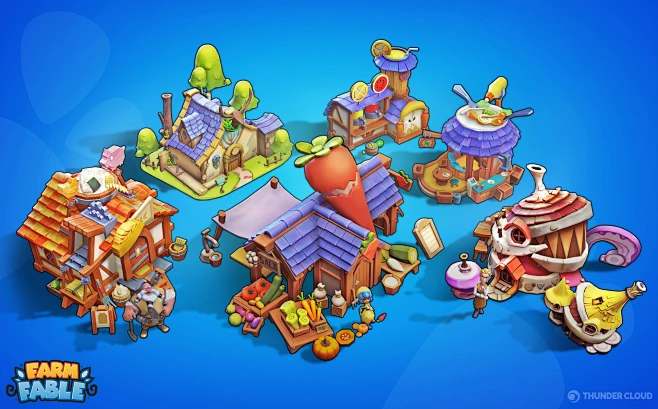 Farm Fable - Character Set 1, Thunder Cloud Studio : A set of ...
