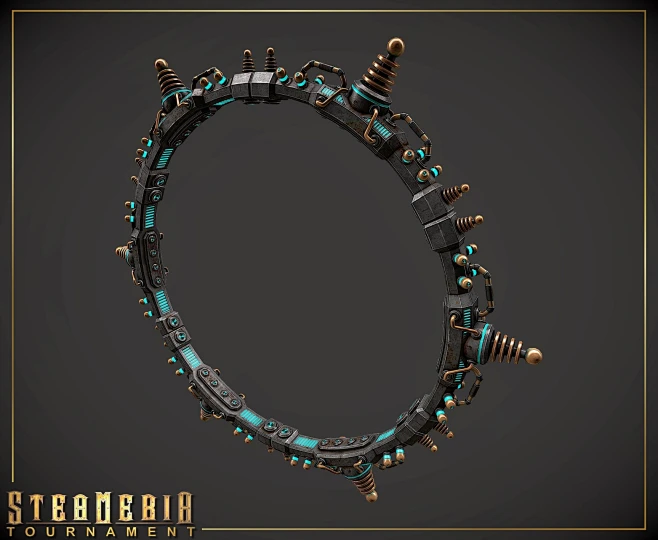 Steampunk teleportation portal gate, Zviadi Baratashvili : Steampunk ...