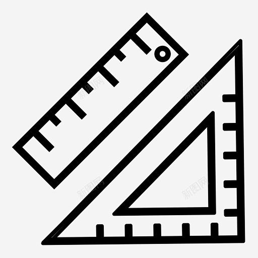尺子工具刻度图标 icon 标识 标志 UI图标 设计图片 免费下载 页面网页 平面电商 创意素材