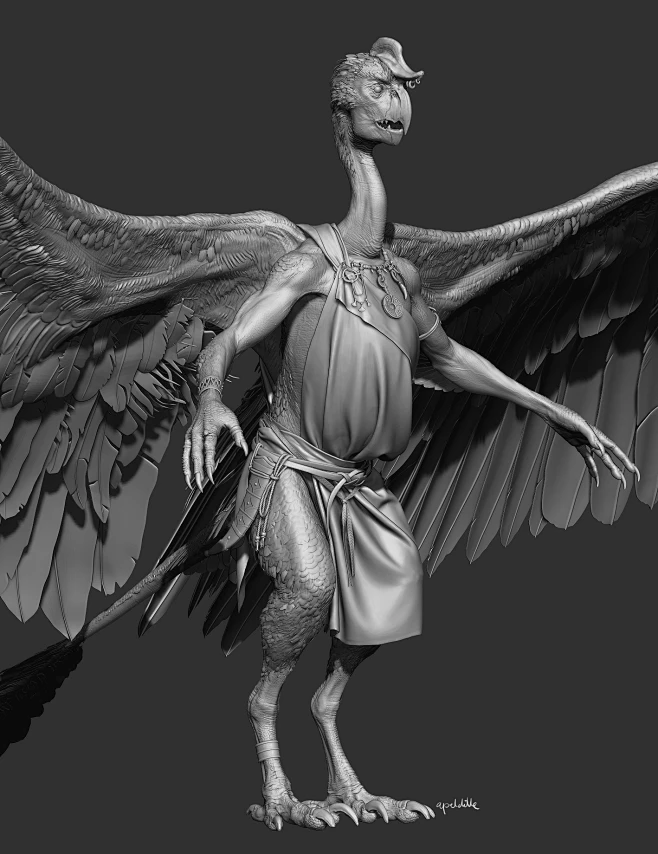 Bird person project, WIP, C Wallberg : A bunch of WIPs and sketches of ...