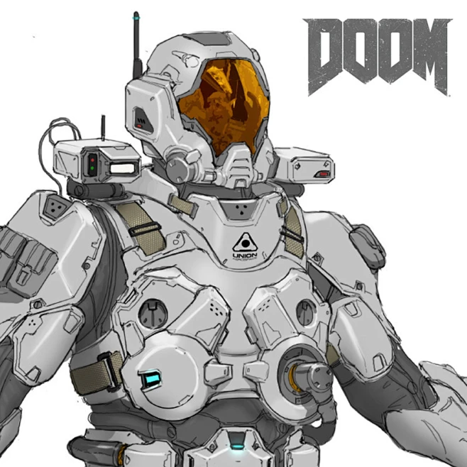 DOOM MP UAC Armor Sets-花瓣网