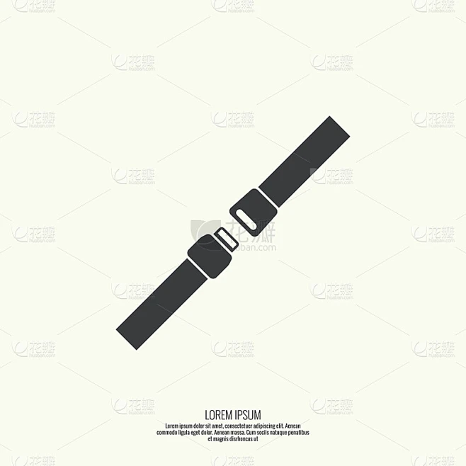 矢量图标安全带。素材-花瓣网