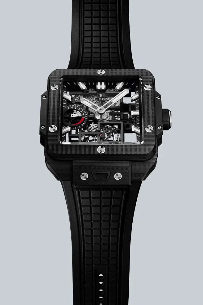 Square Bang Tourbillon 4-Day power Reserve 3D Carbon 42 mm | Hublot-花瓣网