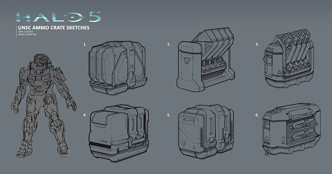 Halo 5 - UNSC Ammo Crate, Albert Ng : Halo 5 - UNSC Ammo Crate by ...